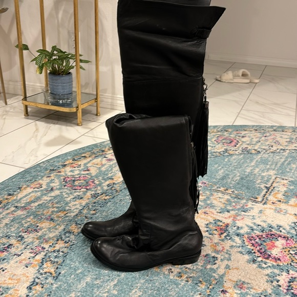 Mea Shadow | Shoes | Mega Shadow Calf Skin Talk Boots Womens 85 | Poshmark